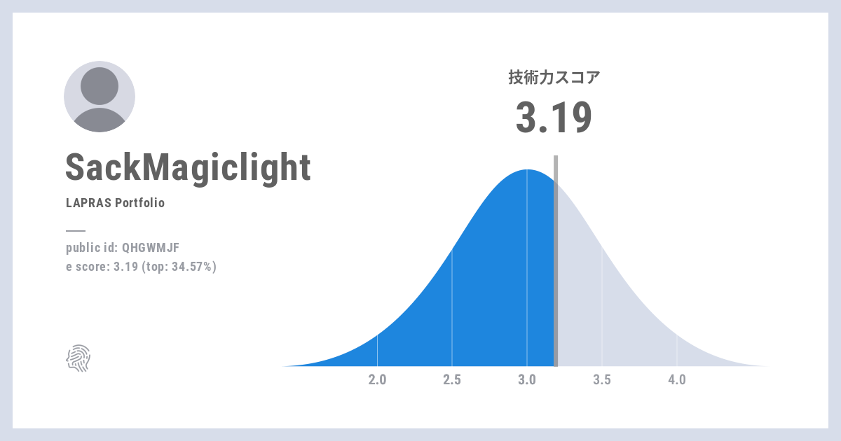SackMagiclight | LAPRAS Profile